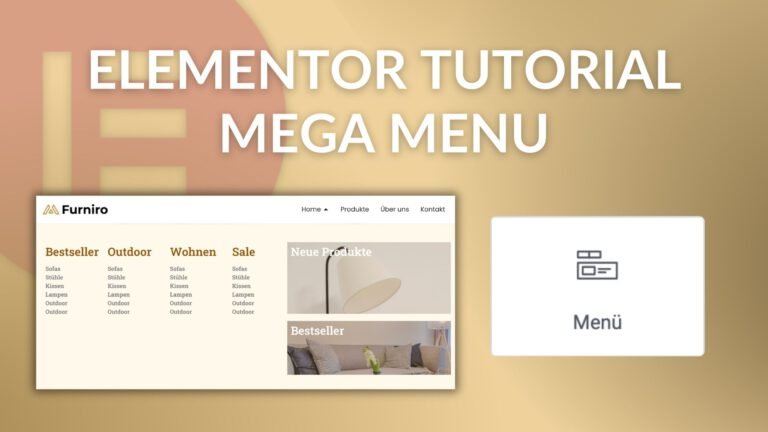 Elementor Mega Menü erstellen Tutorial • Professionelles Webdesign mit WordPress & Elementor ...